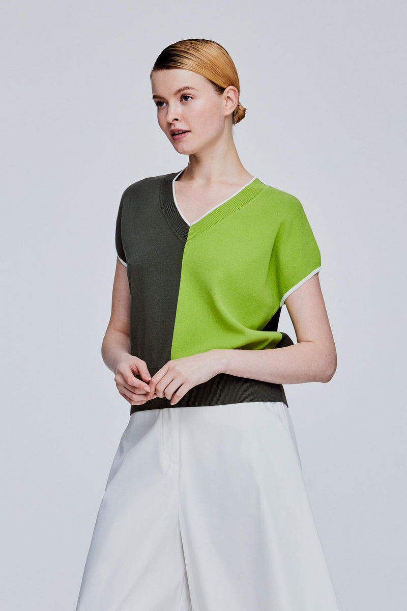 Color Block Knit – SANS & SANS Malaysia