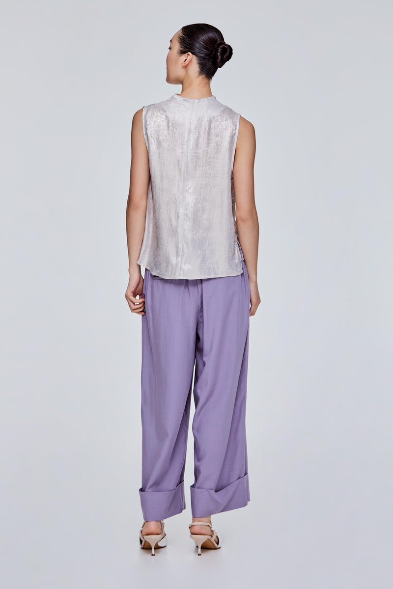 Metallic Cowl Neck Top – SANS & SANS Malaysia